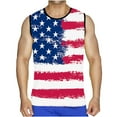 VEKDONE Independence Day Tank Tops for Men American Flag Print ...