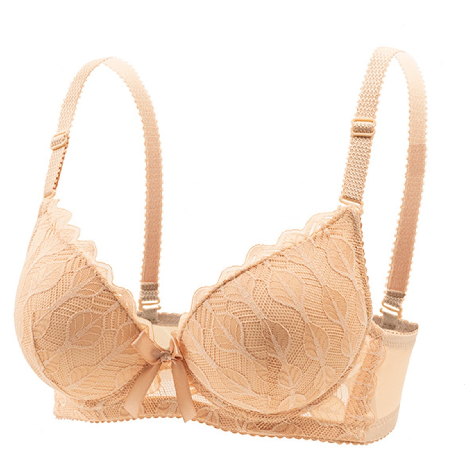 VEKDONE Plus Size Lace Bras for Women Full Coverage Push up Bralette ...