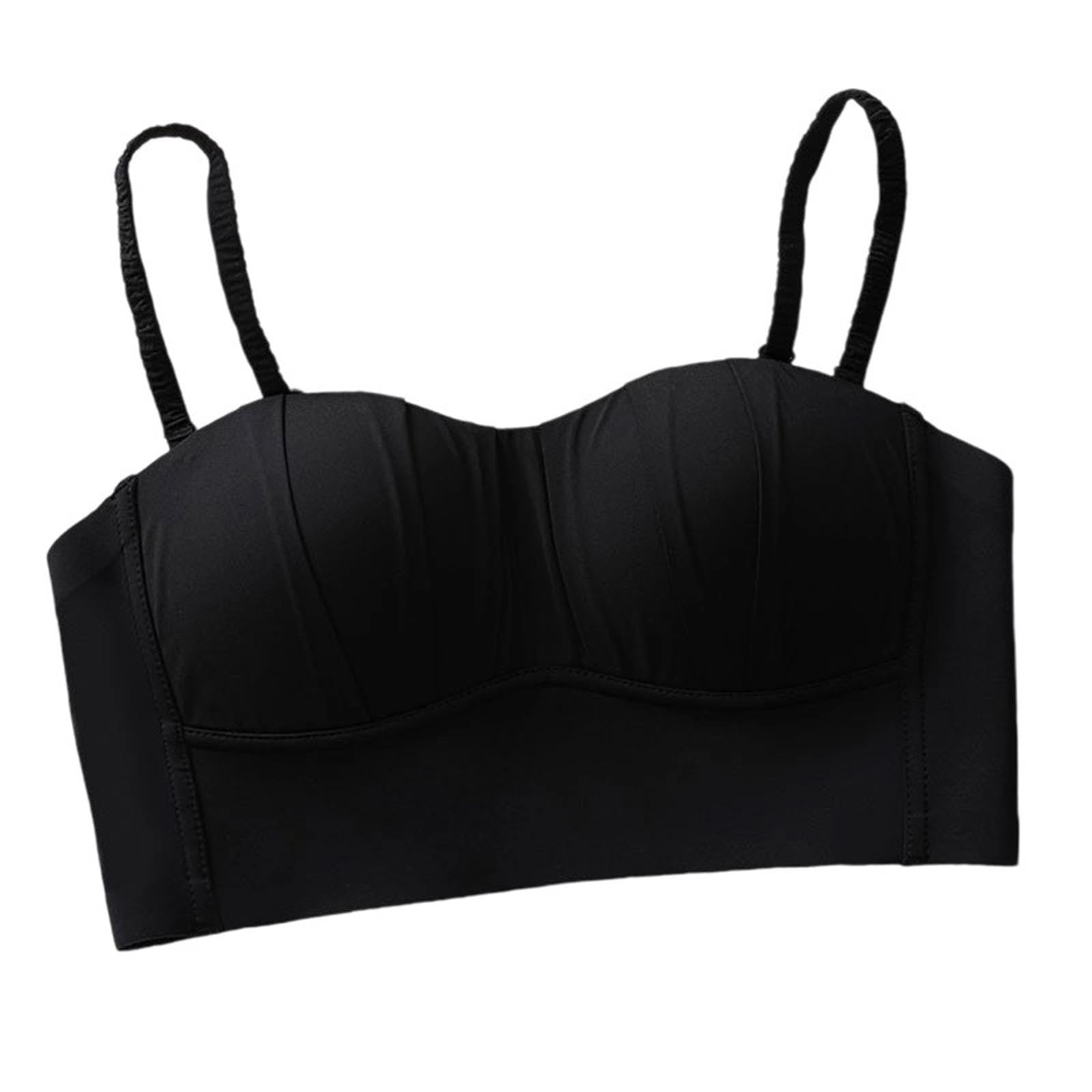 VEKDONE Push Up Bras for Women Wireless Corset Top Bustier Padded No ...