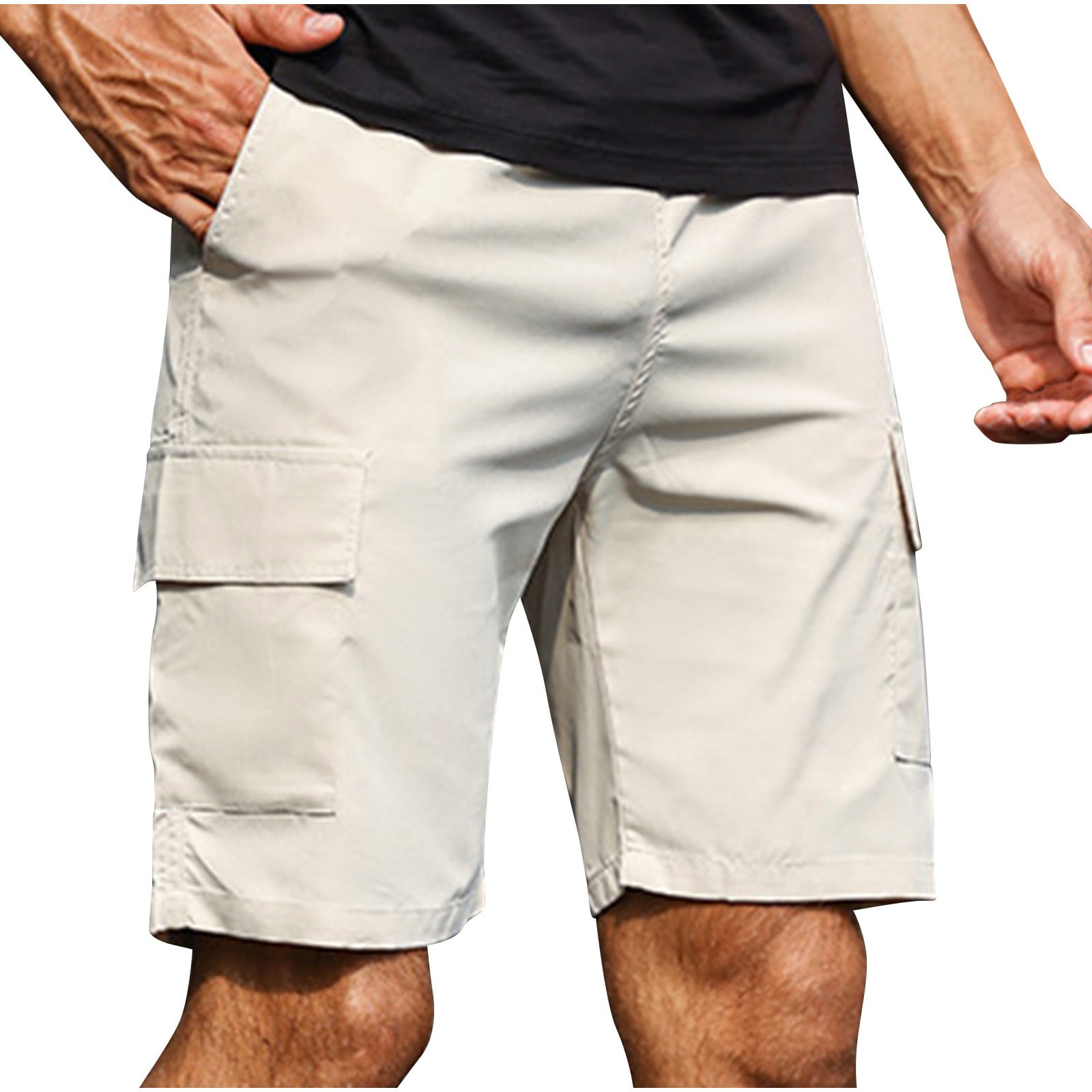 VEKDONE Summer Cargo Shorts for Men Casual Loose Straight Leg Shorts ...
