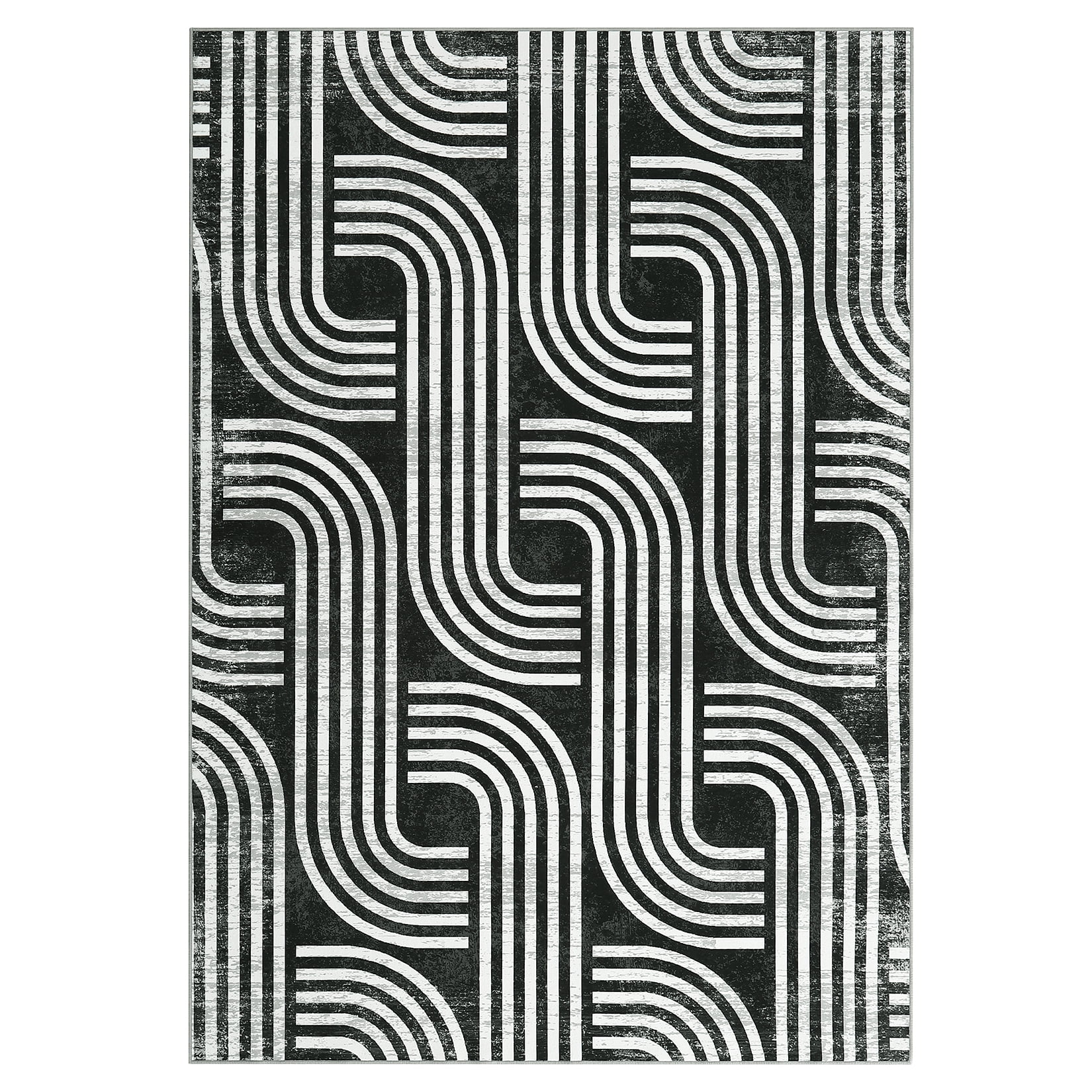 VELBAY Modern Arch Pattern Area Rug, Soft Living Room Rug for Home ...