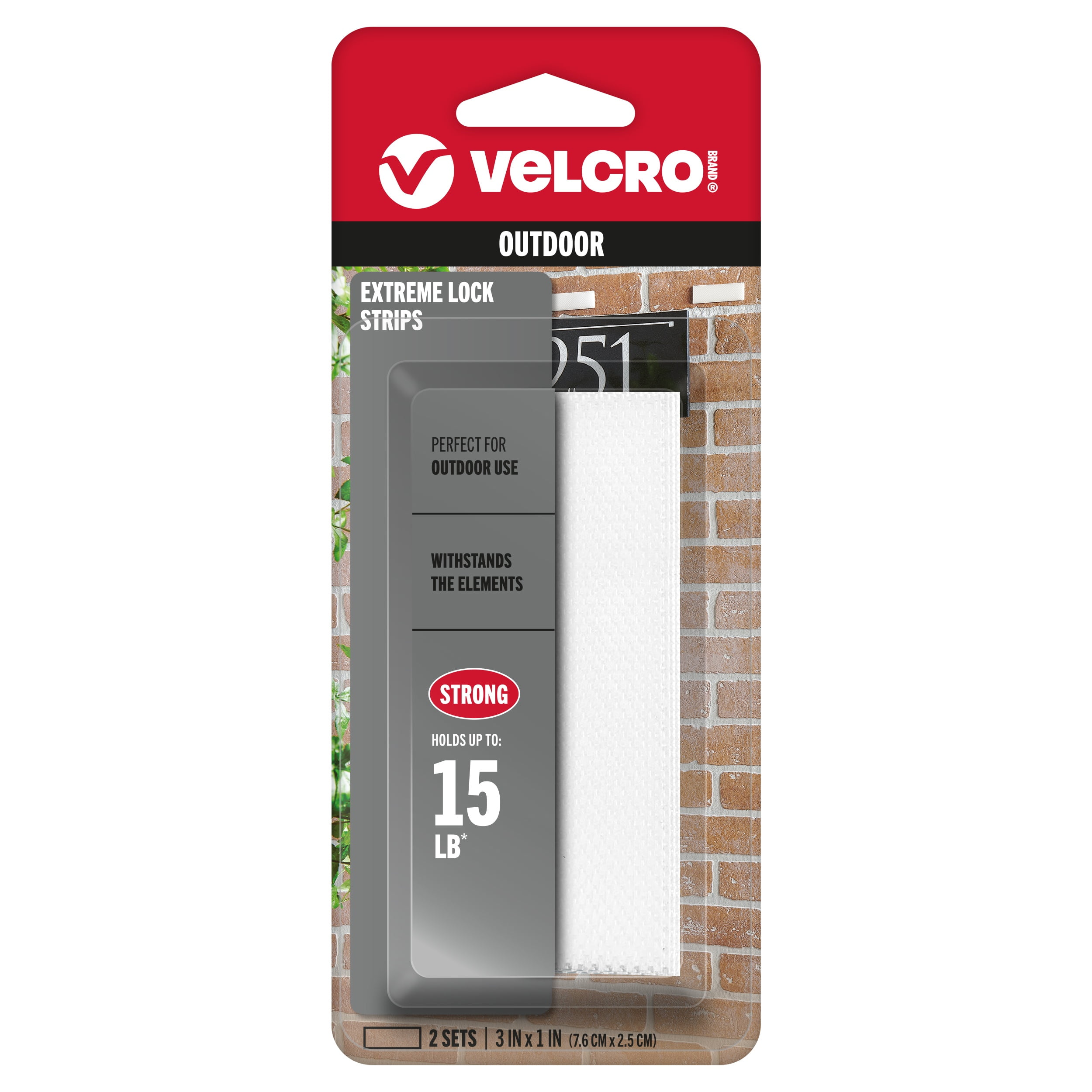 VELCRO(R) Brand ALFA-LOK(R) 3"X1" 2/Pkg -White - Walmart.com