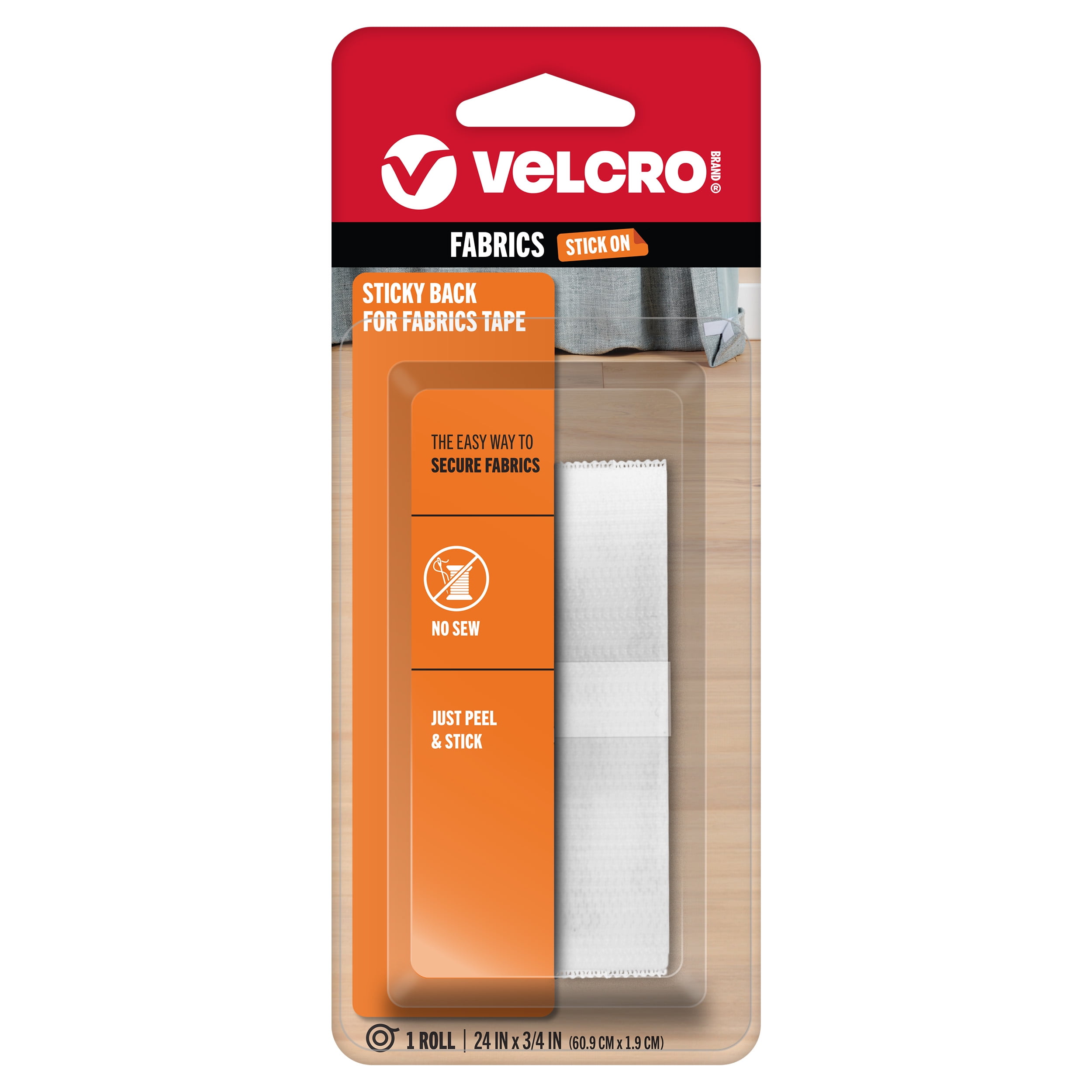 VELCRO Brand Sticky Back Hook & Loop Fasteners | Permanent Fabric Tape ...