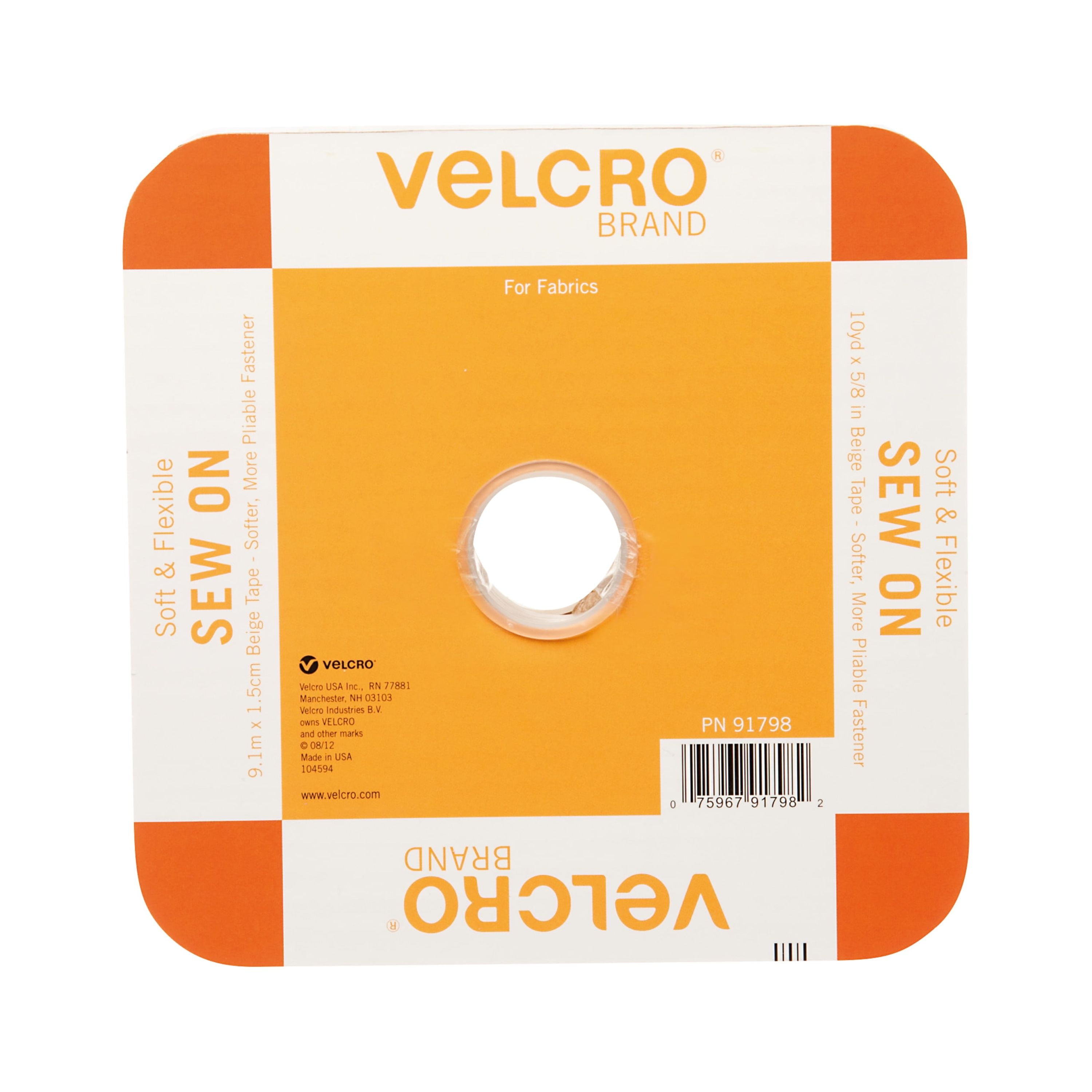VELCRO Brand For Fabrics | Sew On Soft and Flexible Tape for ...
