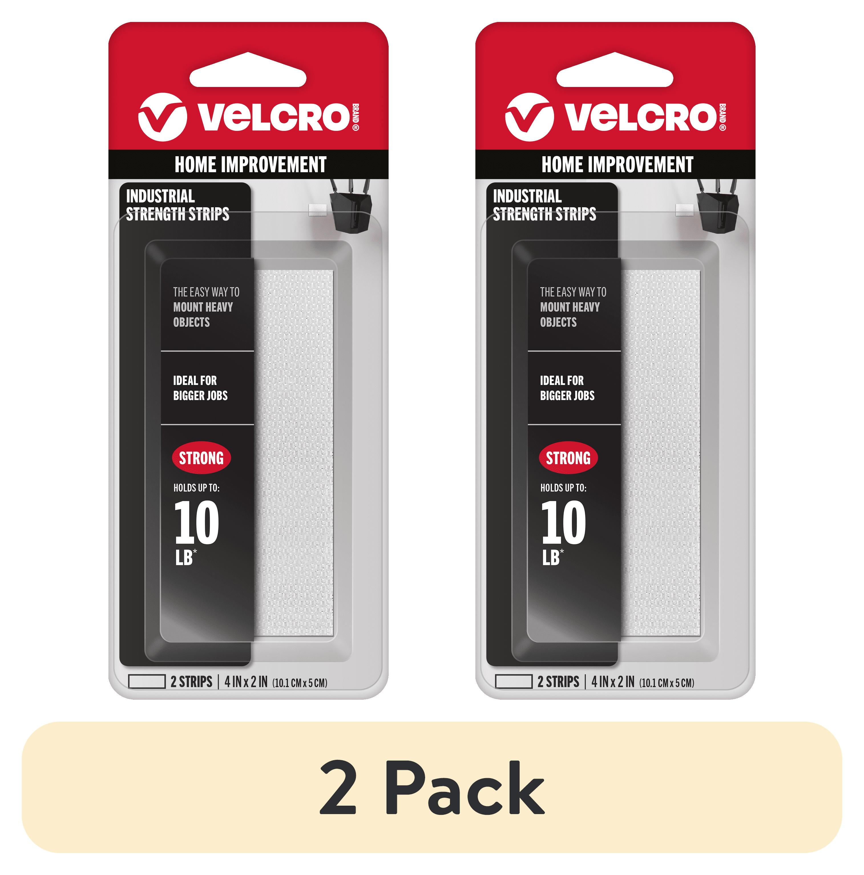(2 pack) VELCRO Brand Home Improvement Mounting Tape, 4in x 2in, 2 Each ...