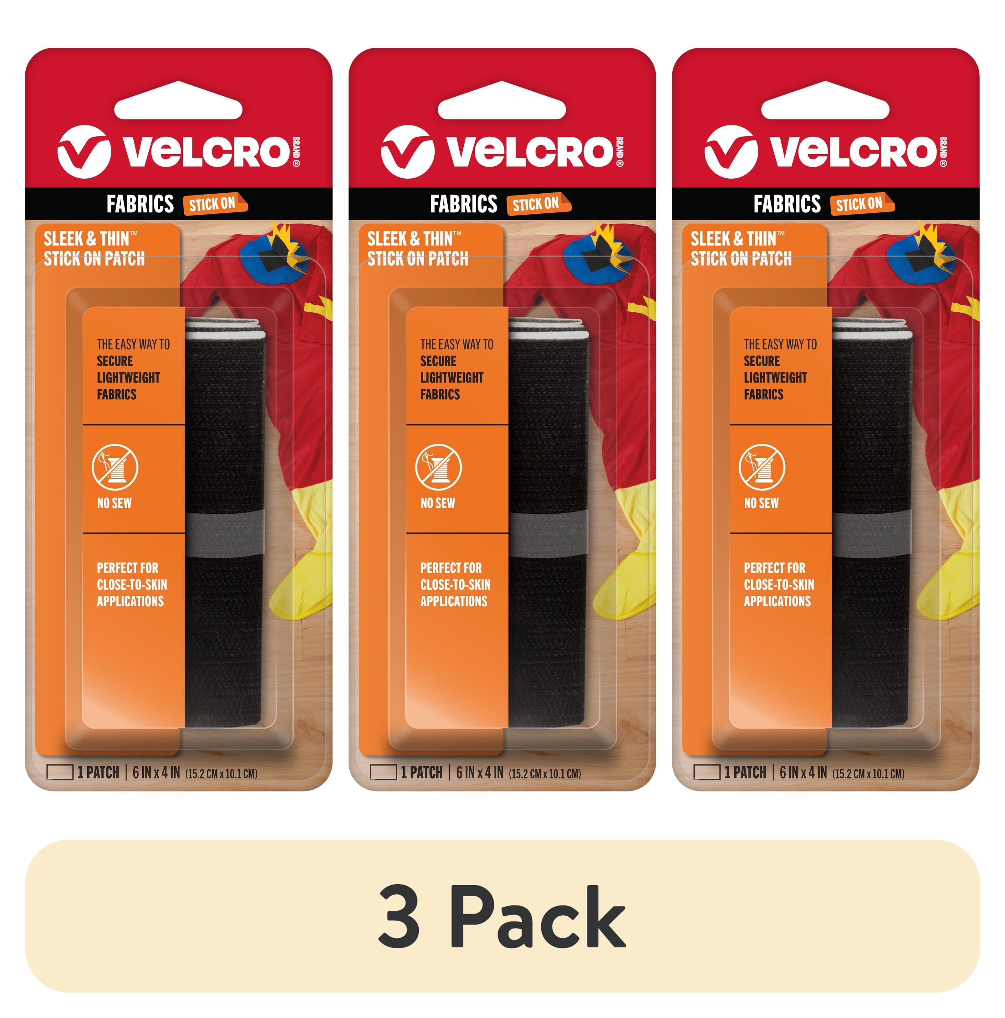 (3 pack) VELCRO Brand SLEEK & THIN™ - Stick On Wide Rectangle for ...