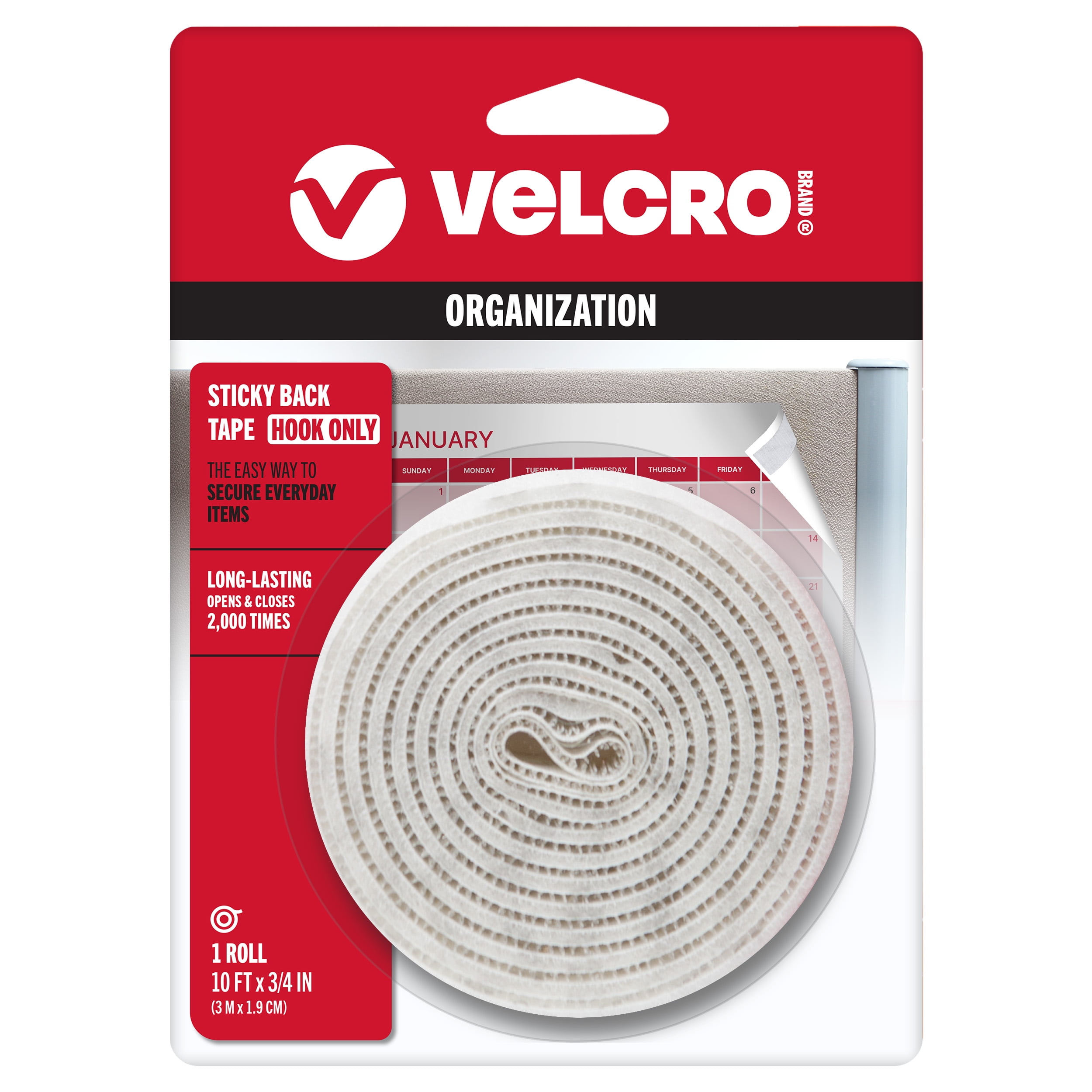 VELCRO Brand Sticky Back Fasteners - Hook Only | Perfect For Home or ...