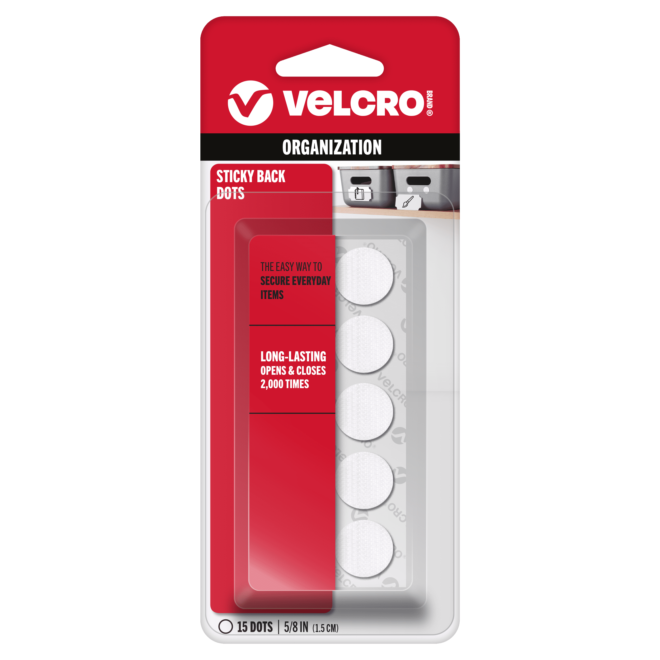 VELCRO Brand Sticky Back Hook and Loop Fasteners, Perfect for Home or ...