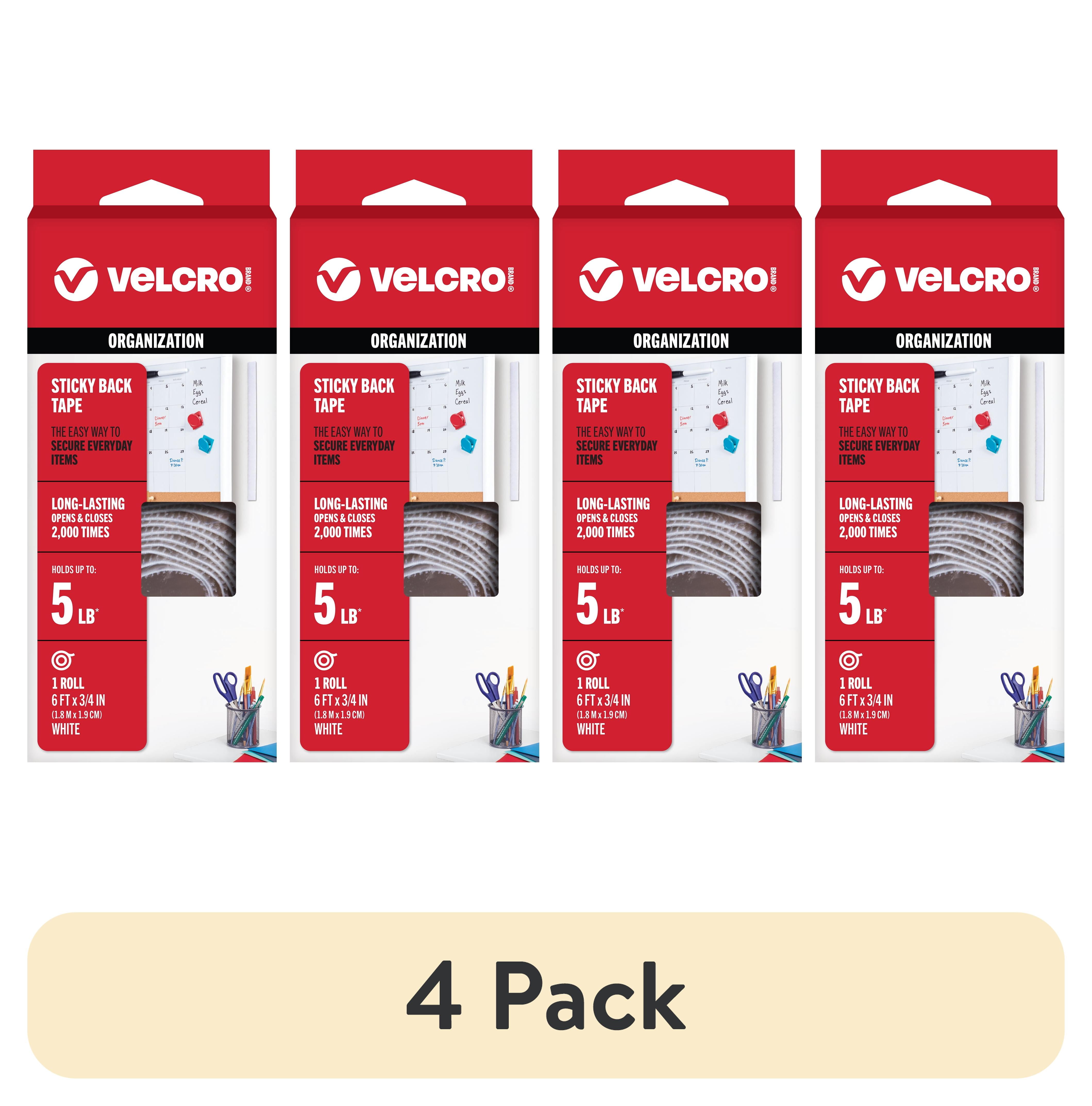 (4 pack) VELCRO Brand Sticky Back Roll For Classroom and Office ...