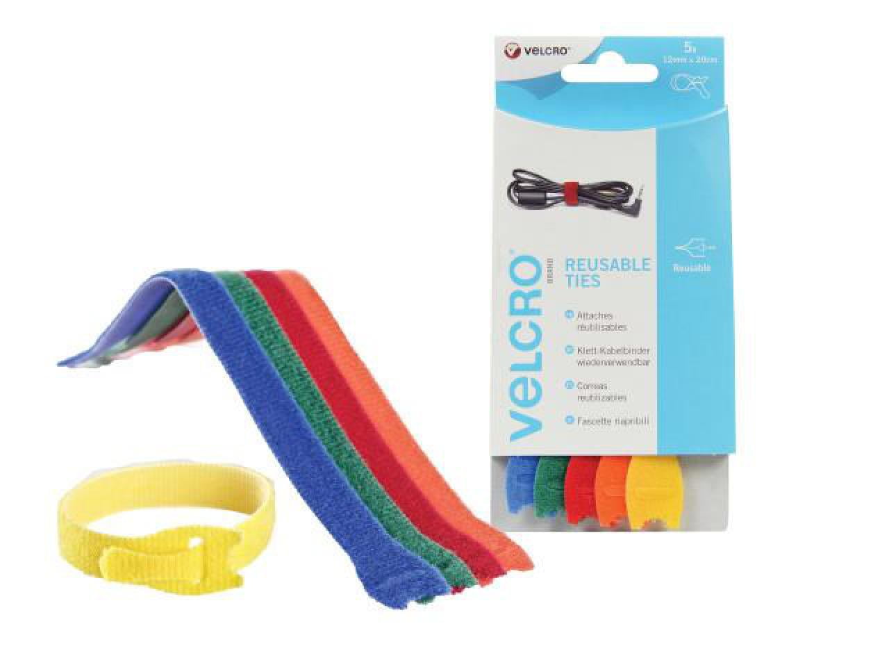 VELCRO Brand - VELCRO® Brand ONE-WRAP® Reusable Ties (5) 12mm x 20cm ...