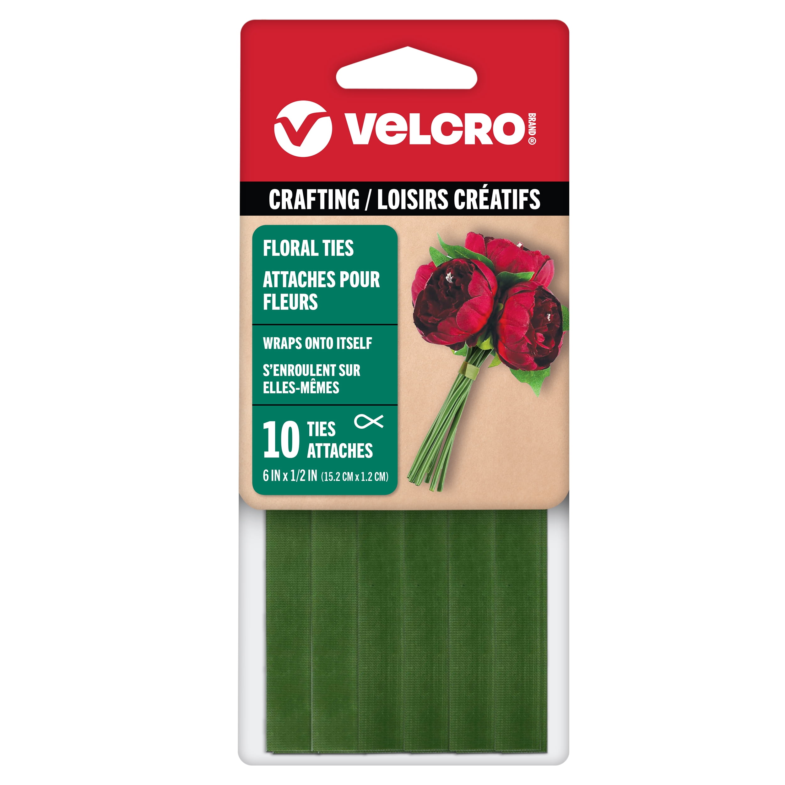 VELCRO Brand Crafting Floral Ties for Crafts, Bouquets, Project, Décor ...