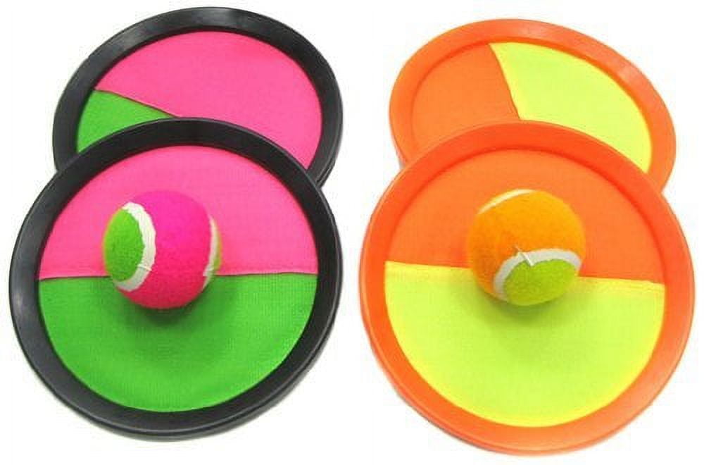 Velcro Outdoor Sticky Disc Throwing Game - 2-Pack Paddle Catch Ball Set ...