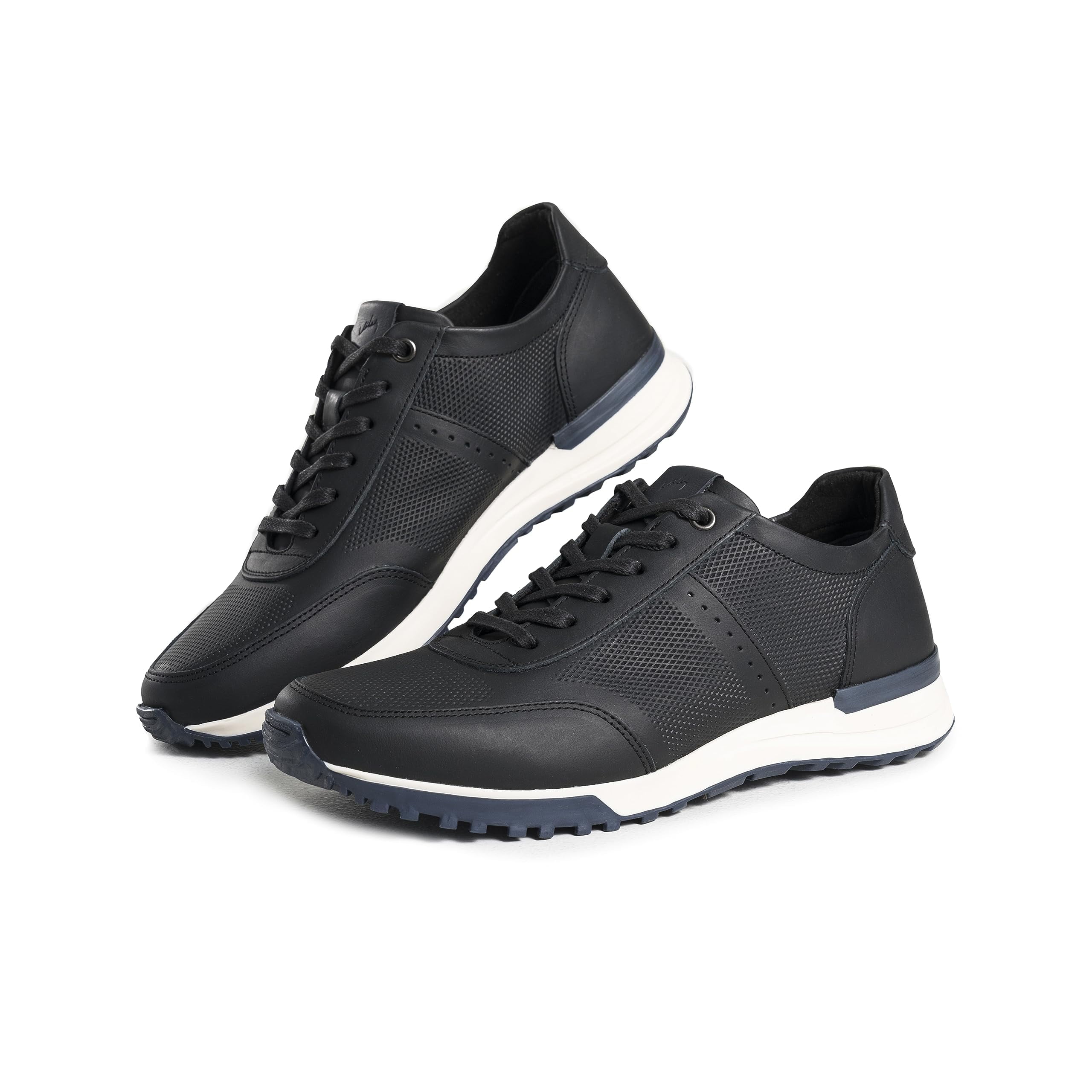 VELEZ Full Grain Leather Shoes for Men - Business Casual Sneakers 12 ...