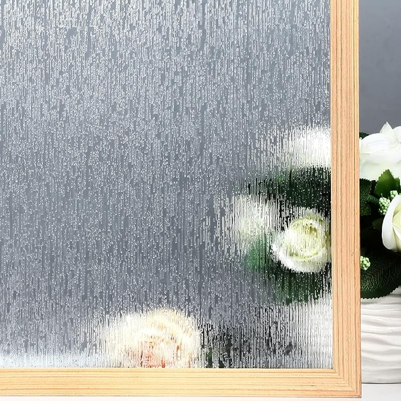 VELIMAX Rain Glass Window Film Privacy Static Window Clings Decorative ...