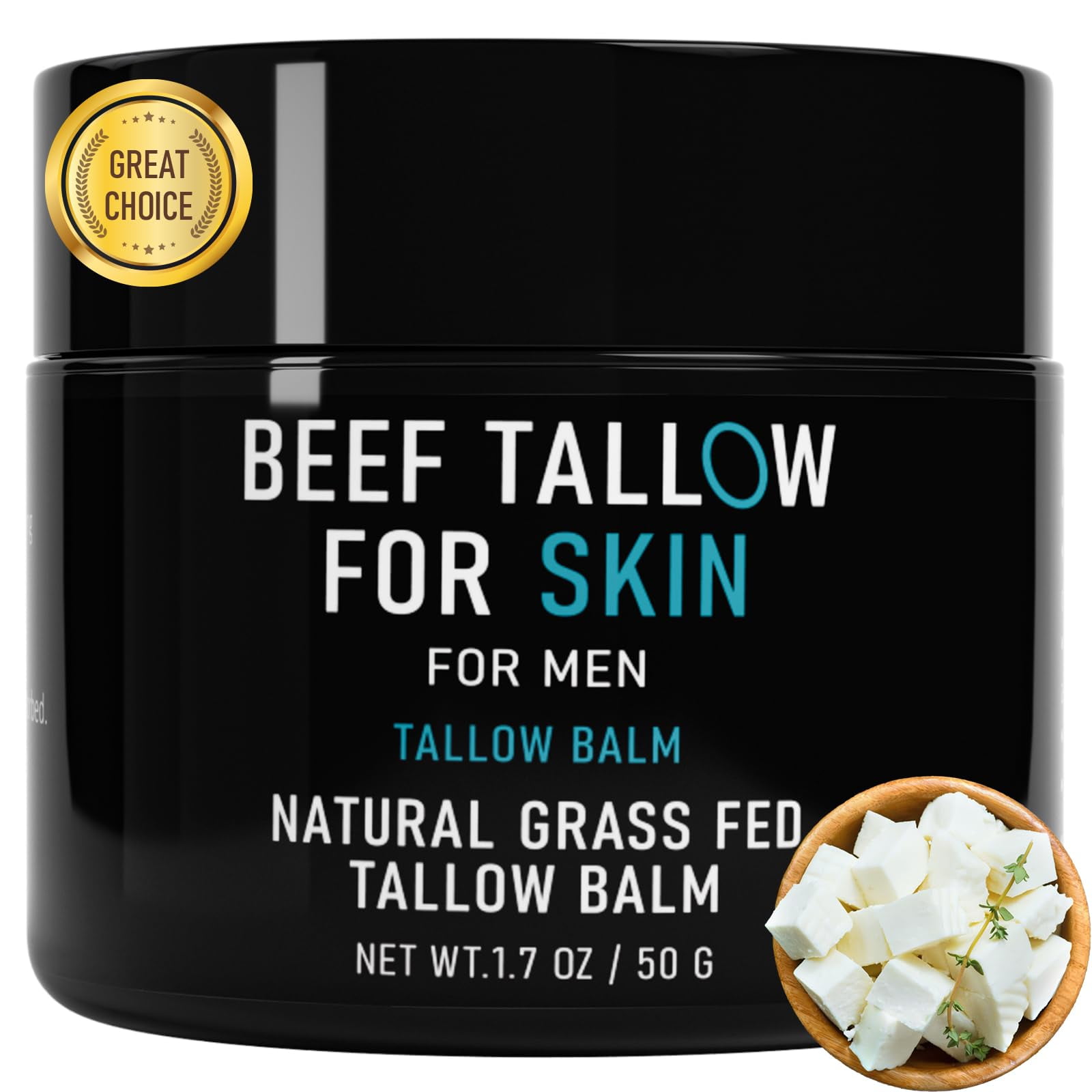 VELOSVIE Beef Tallow for SAF21 Skin, Beef Tallow for Men, Unscented ...