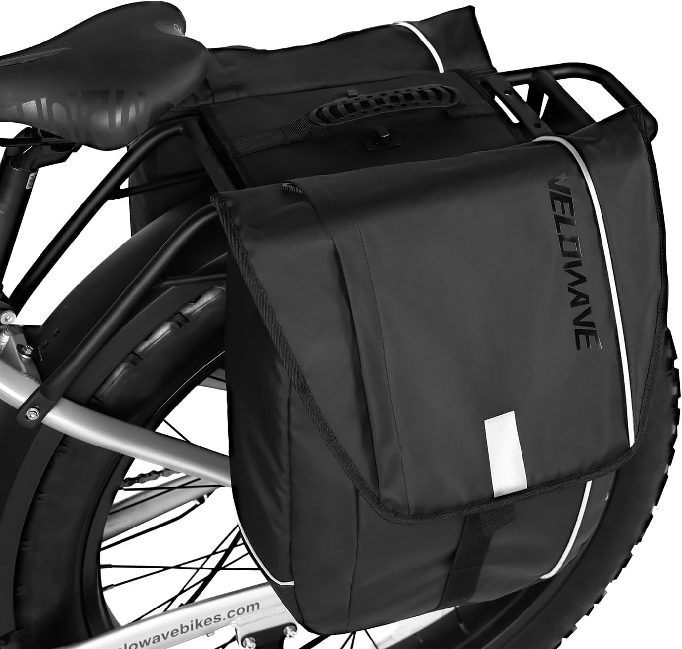 VELOWAVE 30L Bike Rack Pannier Bag Waterproof Bicycle Rear Seat ...
