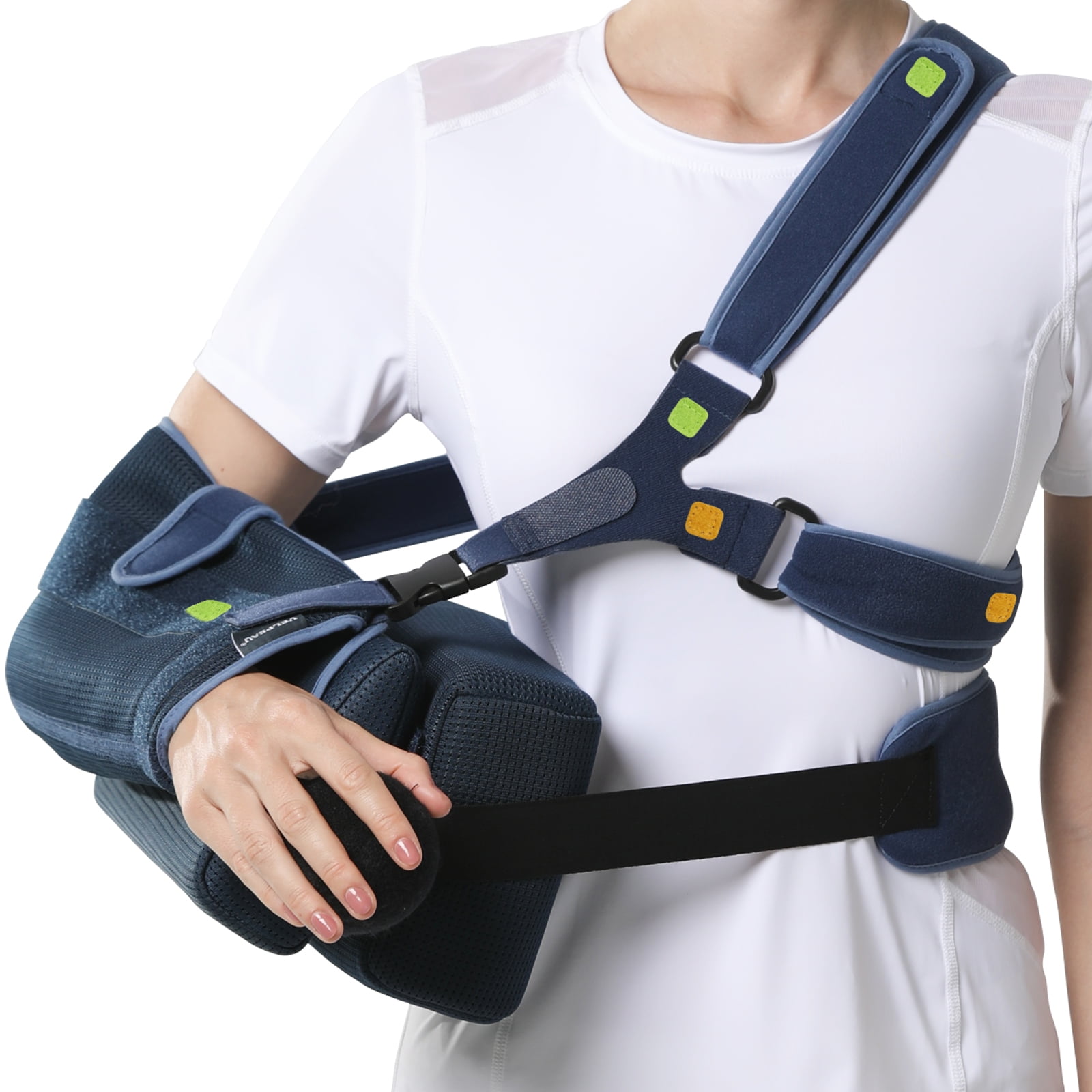 VELPEAU Arm Sling with Abduction Pillow for Men and Women, Shoulder Immobilizer for Rotator Cuff ...
