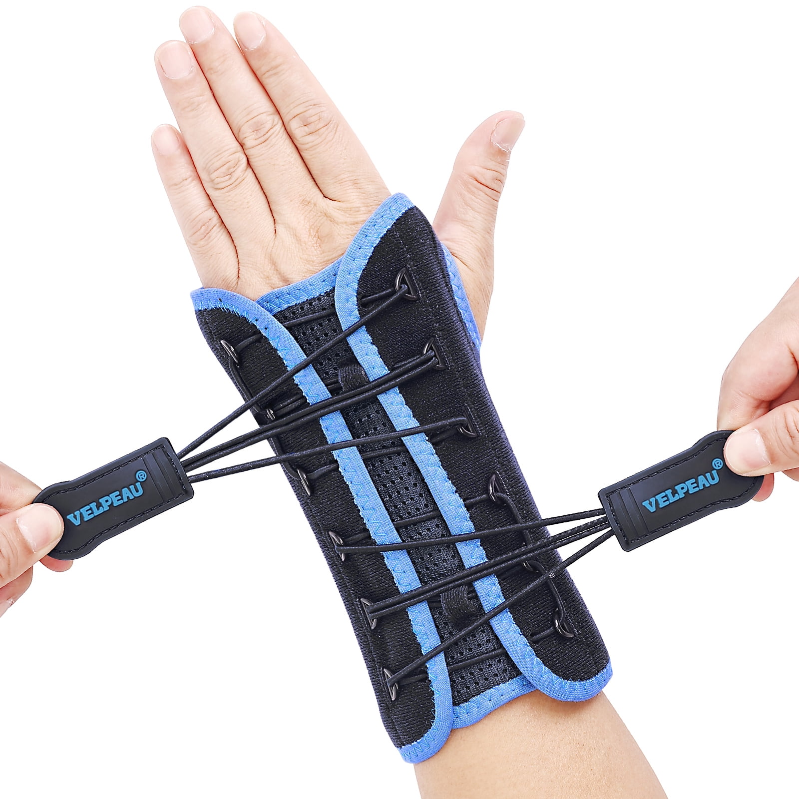 VELPEAU Quick Wrap Wrist Brace for Carpal Tunnel Relief, Night Sleep ...