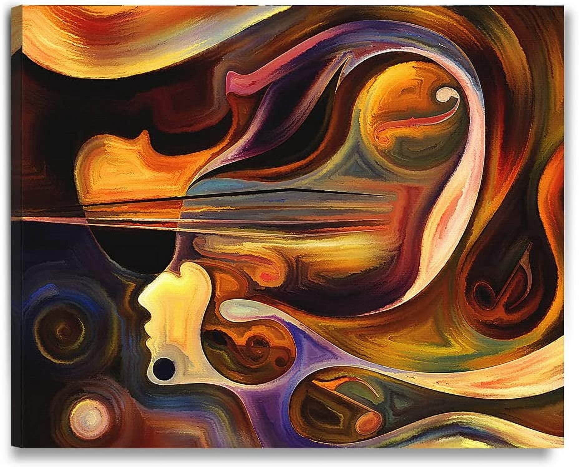 VELVET - Abstract Wall Art from ner Melody Series, Giclee Prt on Canvas ...