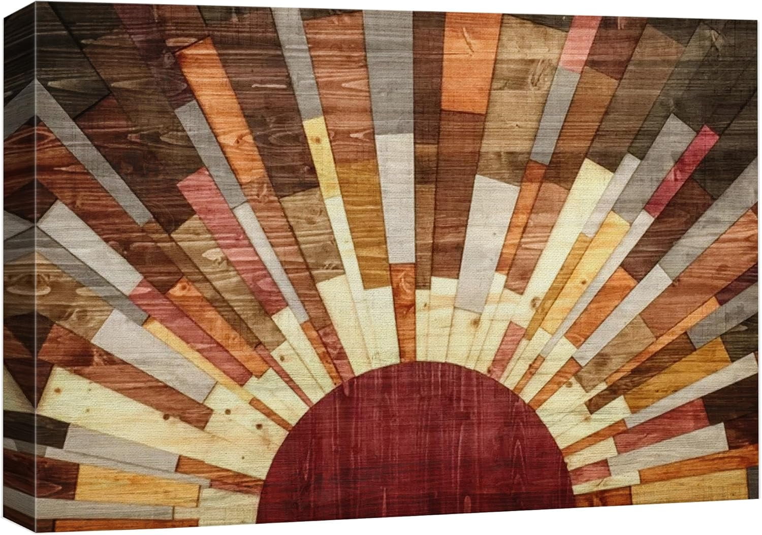 VELVET Canvas Prt Wall Art Western Decor Wood Panel Vibrant Shg Sun ...