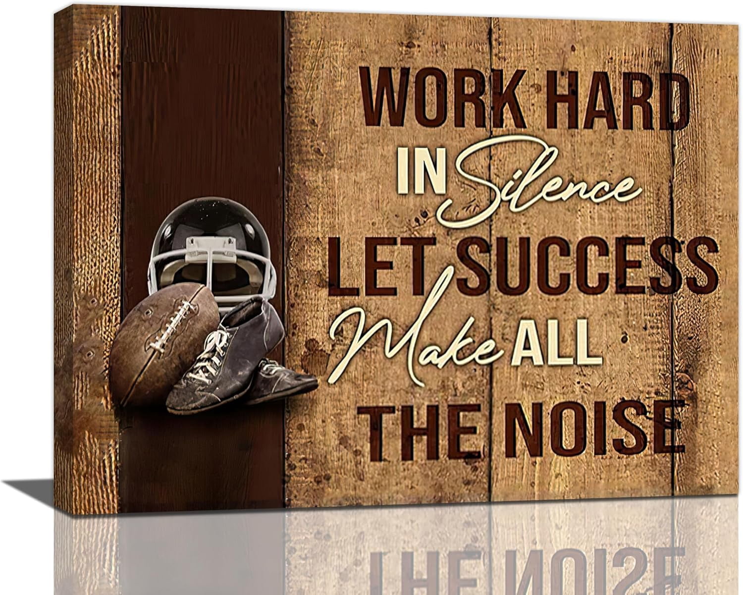 VELVET Football Wall Art Excitation Sports Wall Decorspirational Quotes ...