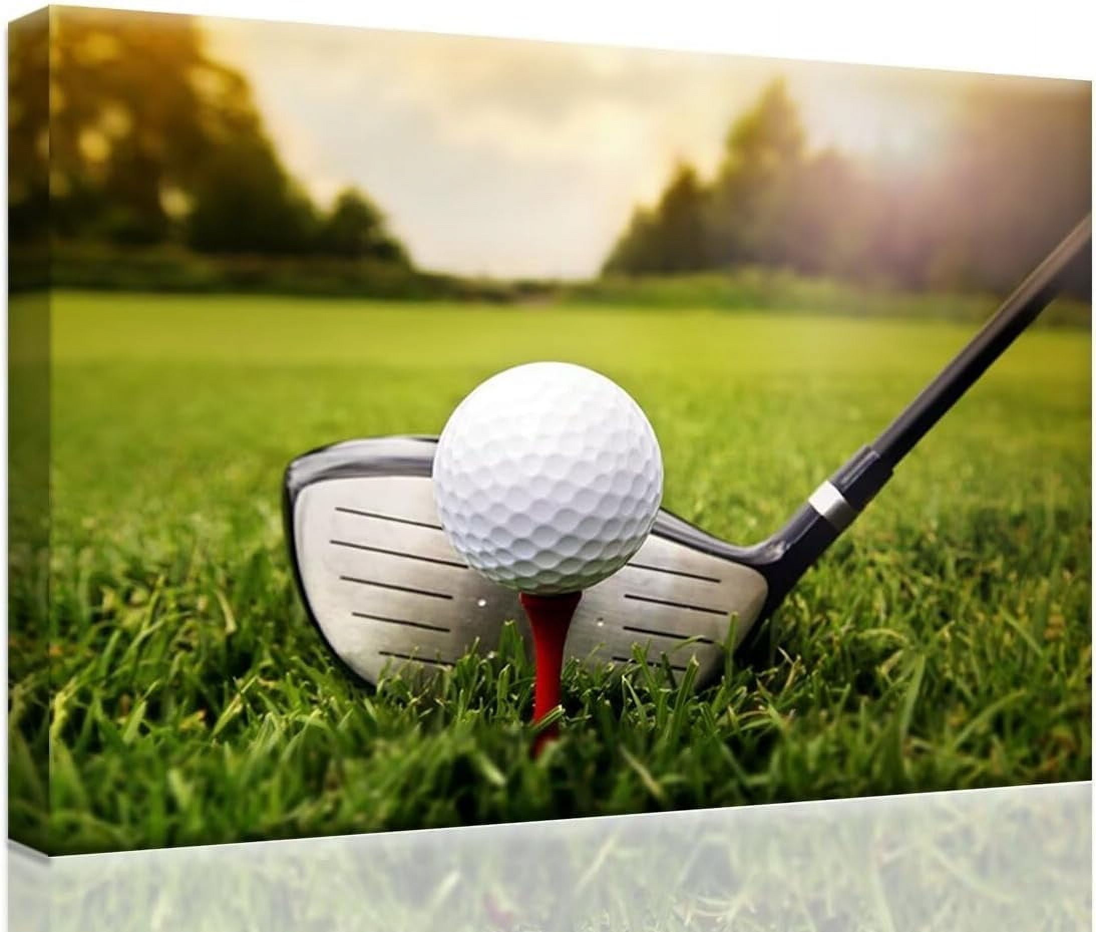 VELVET Golf Canvas Wall Art for Gym Room Golf Posters Golf Course Wall ...