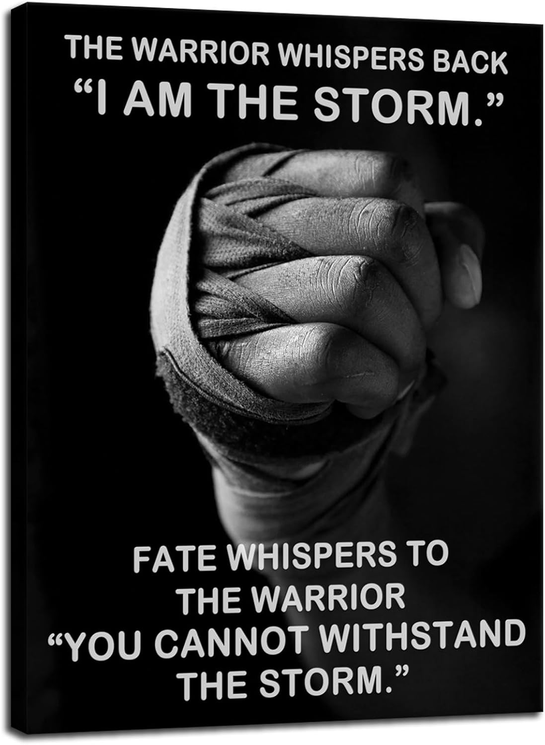 VELVET I Am The Stormspirational Painting Poster Motivational Canvas ...
