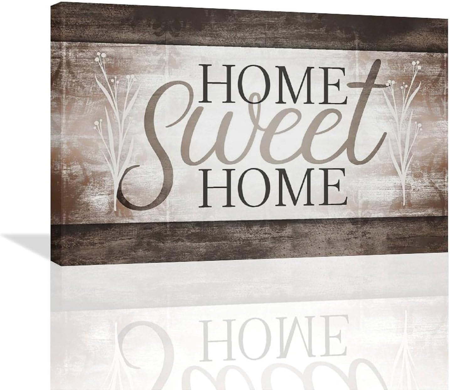 VELVET Large Home Sweet Home Wall Art Farmhouse Family Word Sign ...