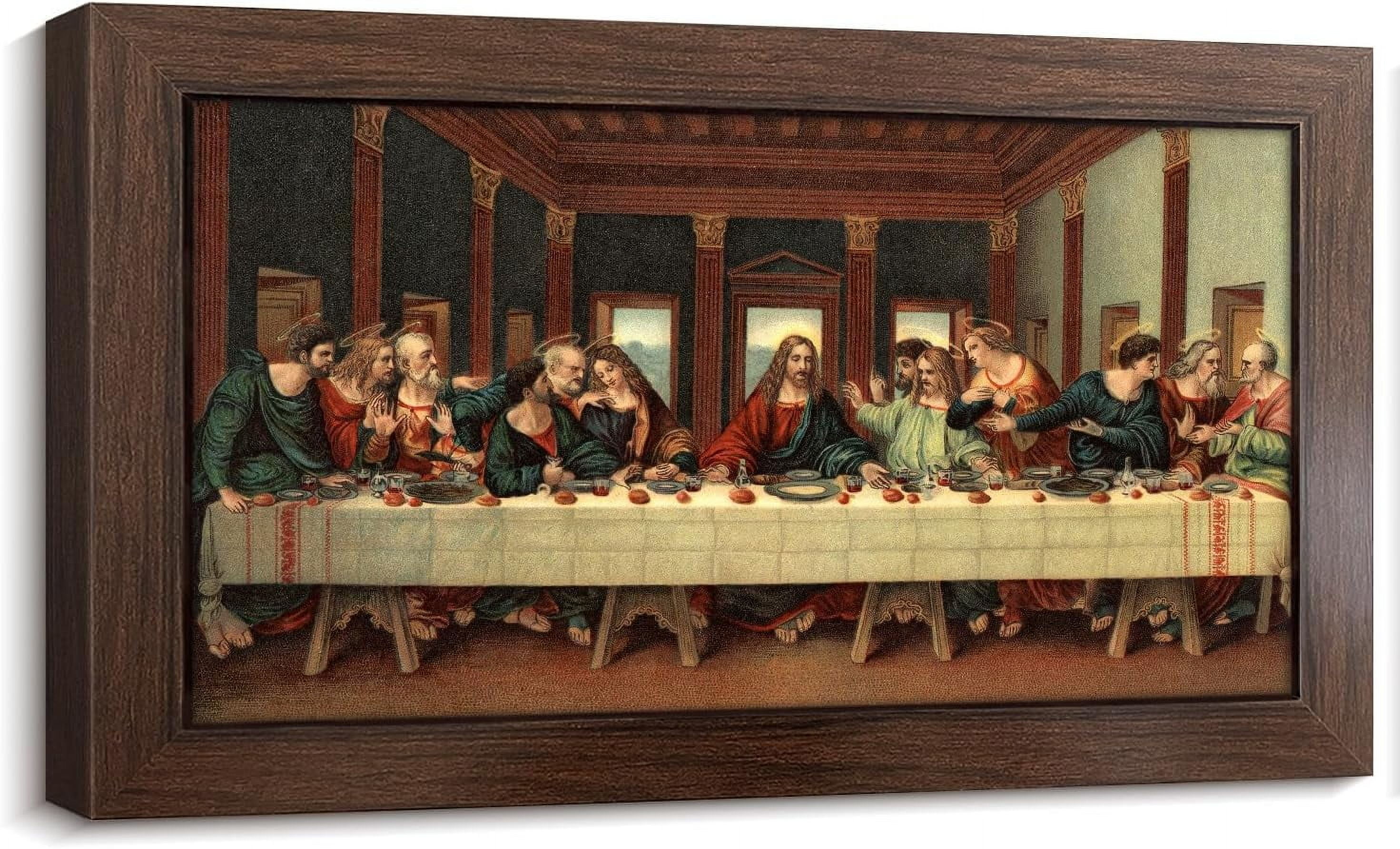 VELVET The Last Supper by Leonardo Da Vci - Christian Wall Decor ...