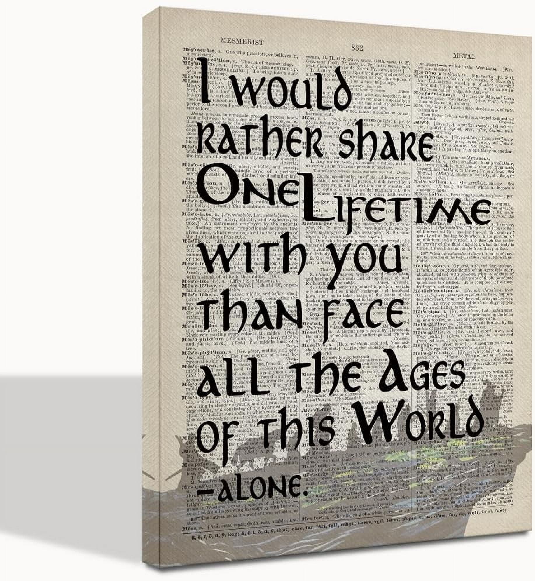 VELVET Lord of the Rgs Gifts: 'I Would Rather Share One Lifetime ...