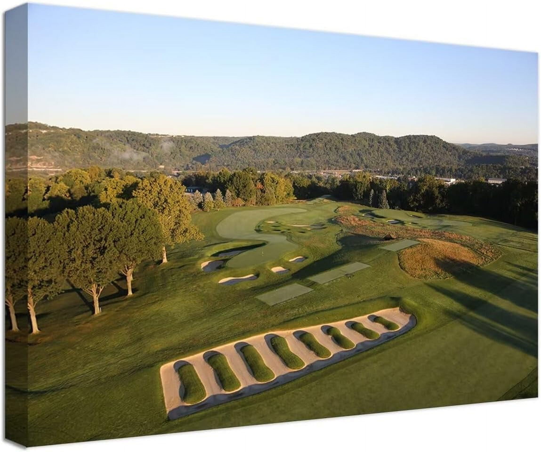 VELVET Oakmont Country Club Golf Courses Wall Art for Livg Room Bedroom ...