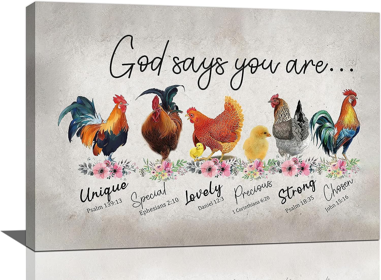 VELVET Rooster Kitchen DecorWall Art Rustic Farmhouse Chicken ...