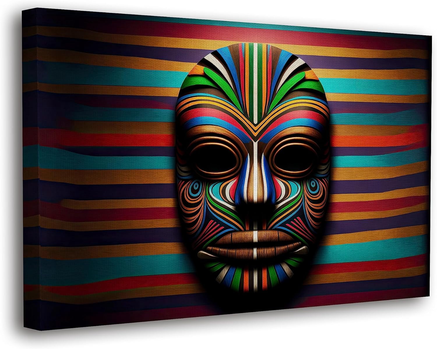 VELVET Spiritualhands African Masks Canvas Wall Art African Lady Canvas ...
