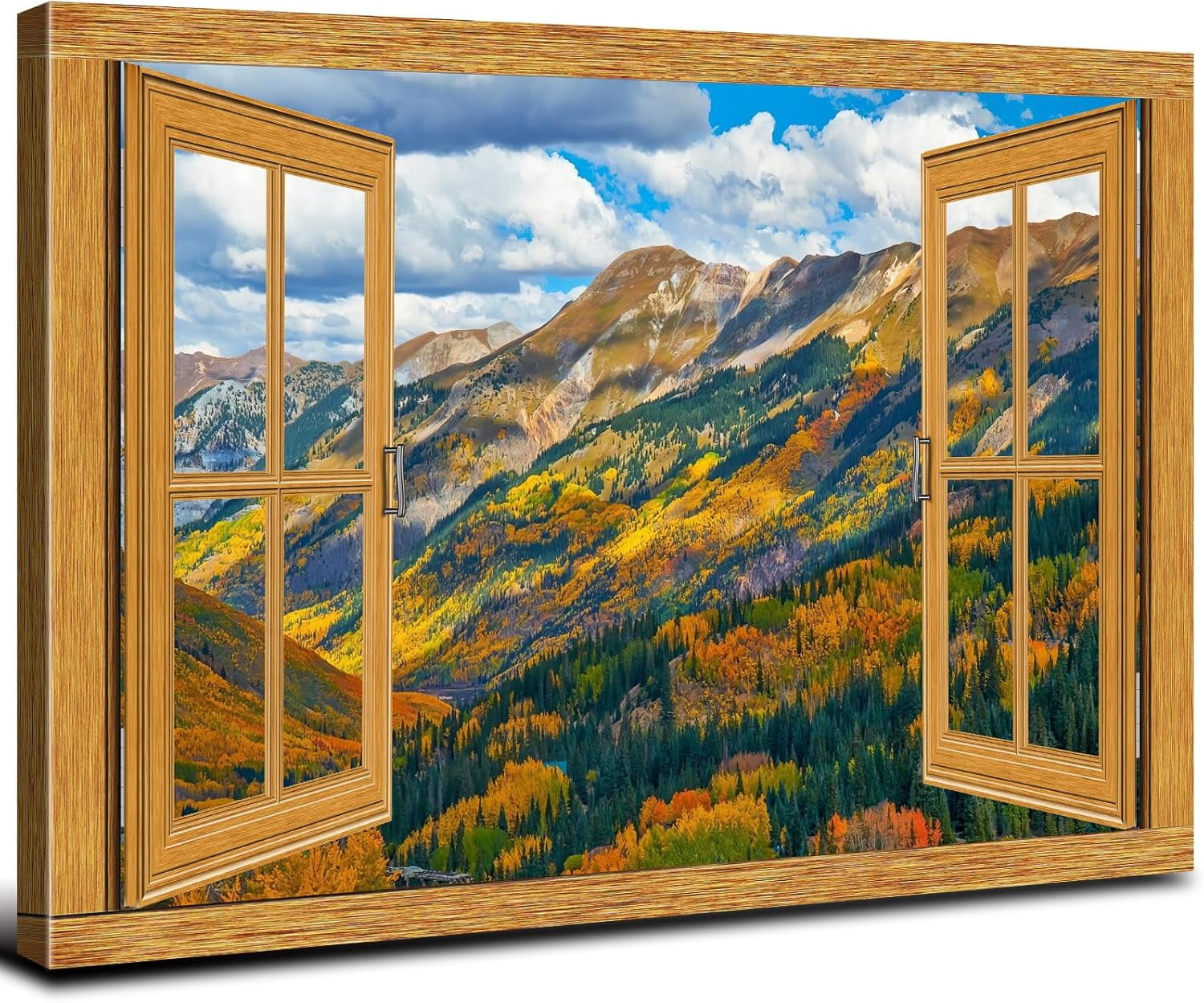 VELVET Vintage USA National Parks Wall Art Rustic Nature Scenery Canvas ...