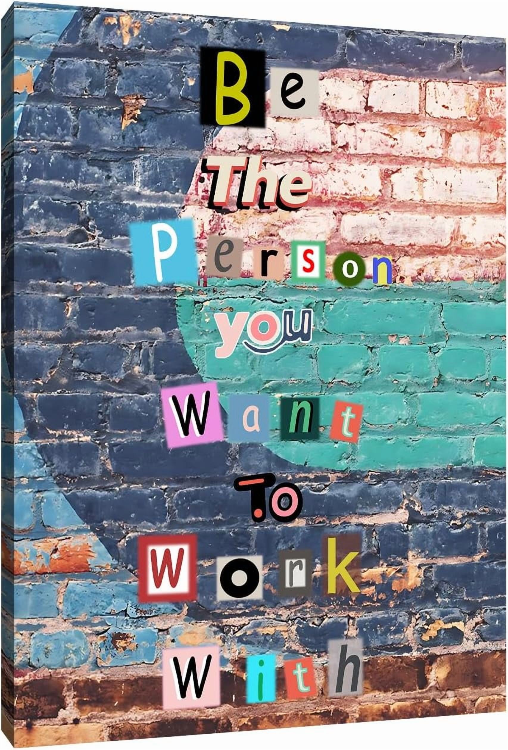 VELVET spirational Canvas Wall Art for Office Women Men Motivational ...