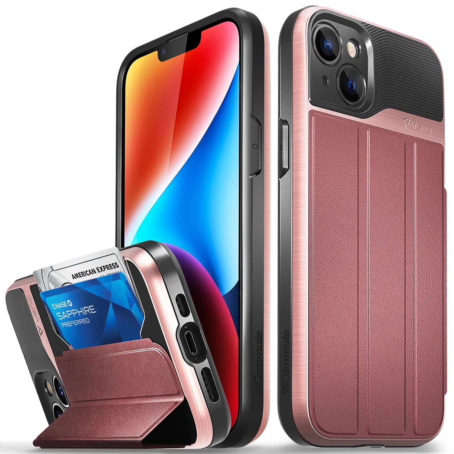 VENA vCommute Wallet Case for Apple iPhone 15 Plus / 14 Plus (6.7 ...