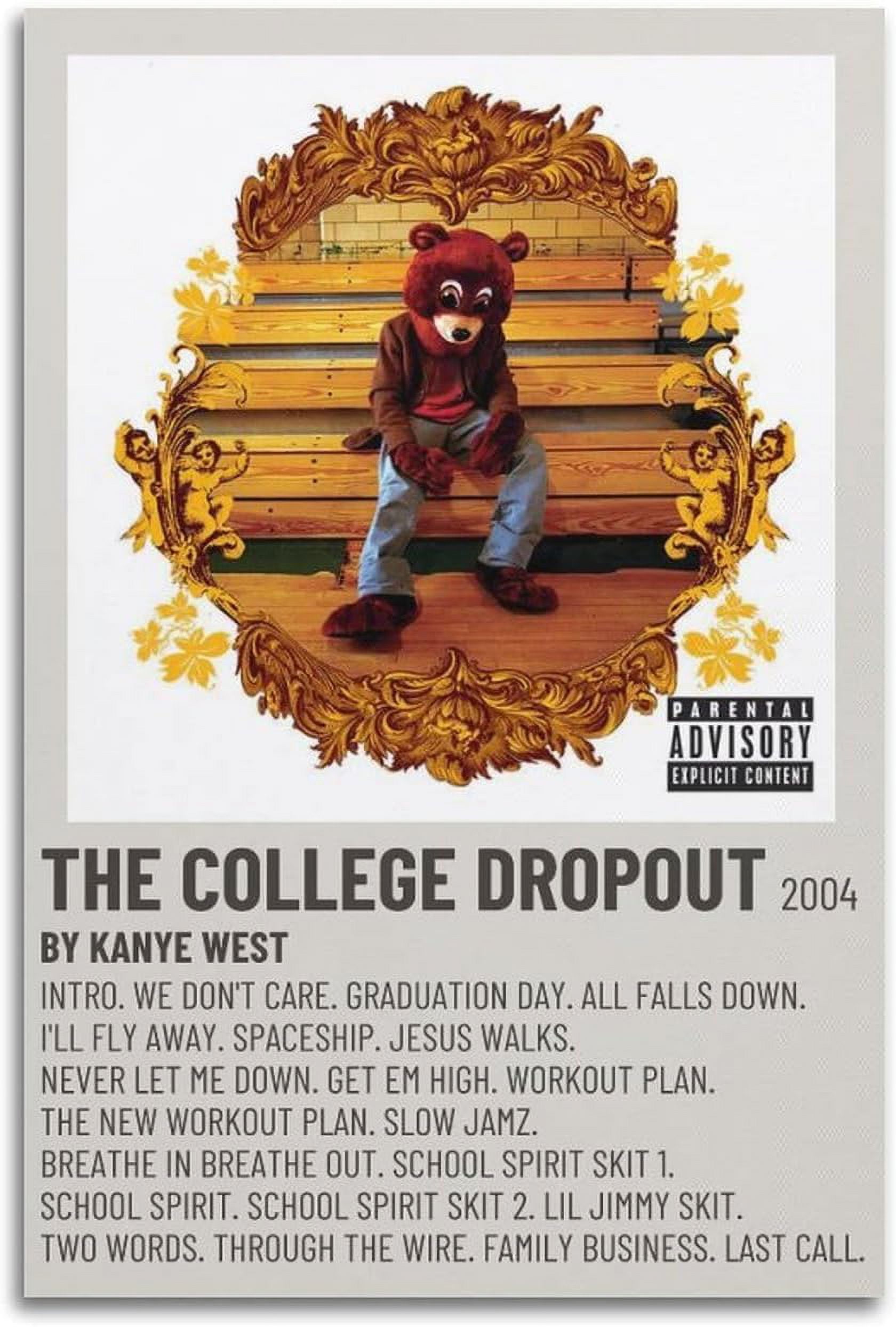 VENBER Rapper Kanye Poster West Graduation Album Cover Poster Painting ...