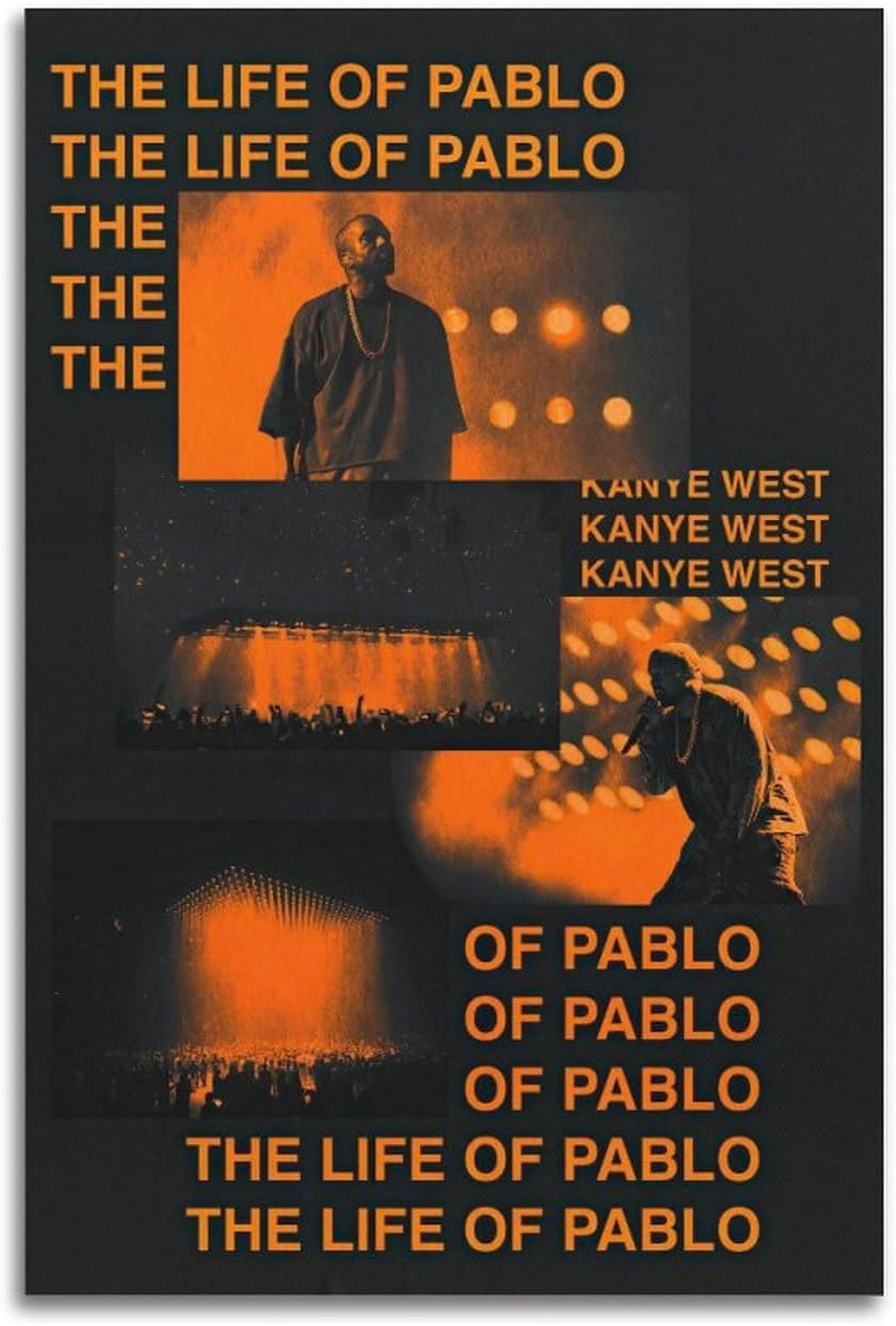 VENBER Rapper Kanye Poster West Graduation Album Cover Poster Painting ...