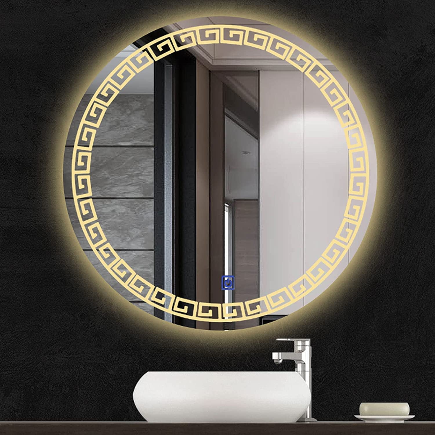 VENETIAN IMAGE Designer Backlit LED Bathroom Mirror Dimmable Wall ...