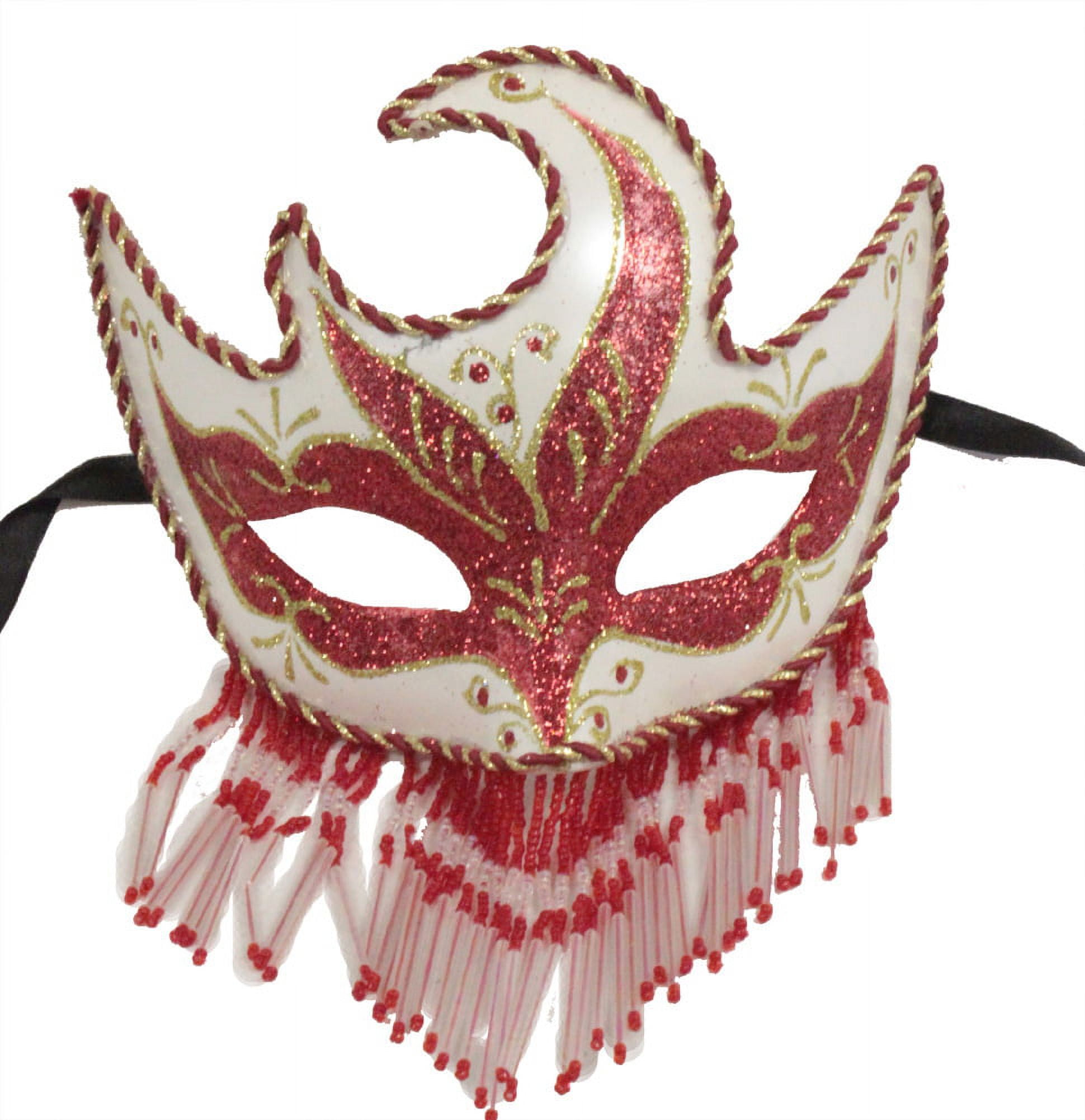 VENETIAN PARTY MASK - Glitter and Beaded - MASQUERADE - Walmart.com