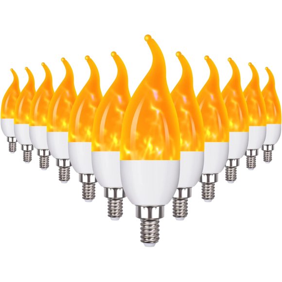 Candelabra Led Gold Flame Bulb