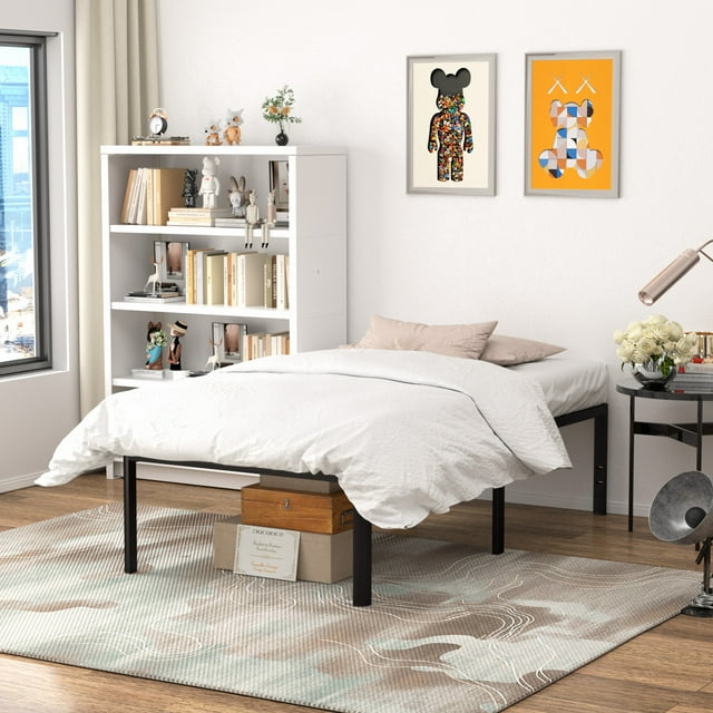 "VENI Strong 18"" Quiet Heavy Duty Metal Platform Bed Frame with ...