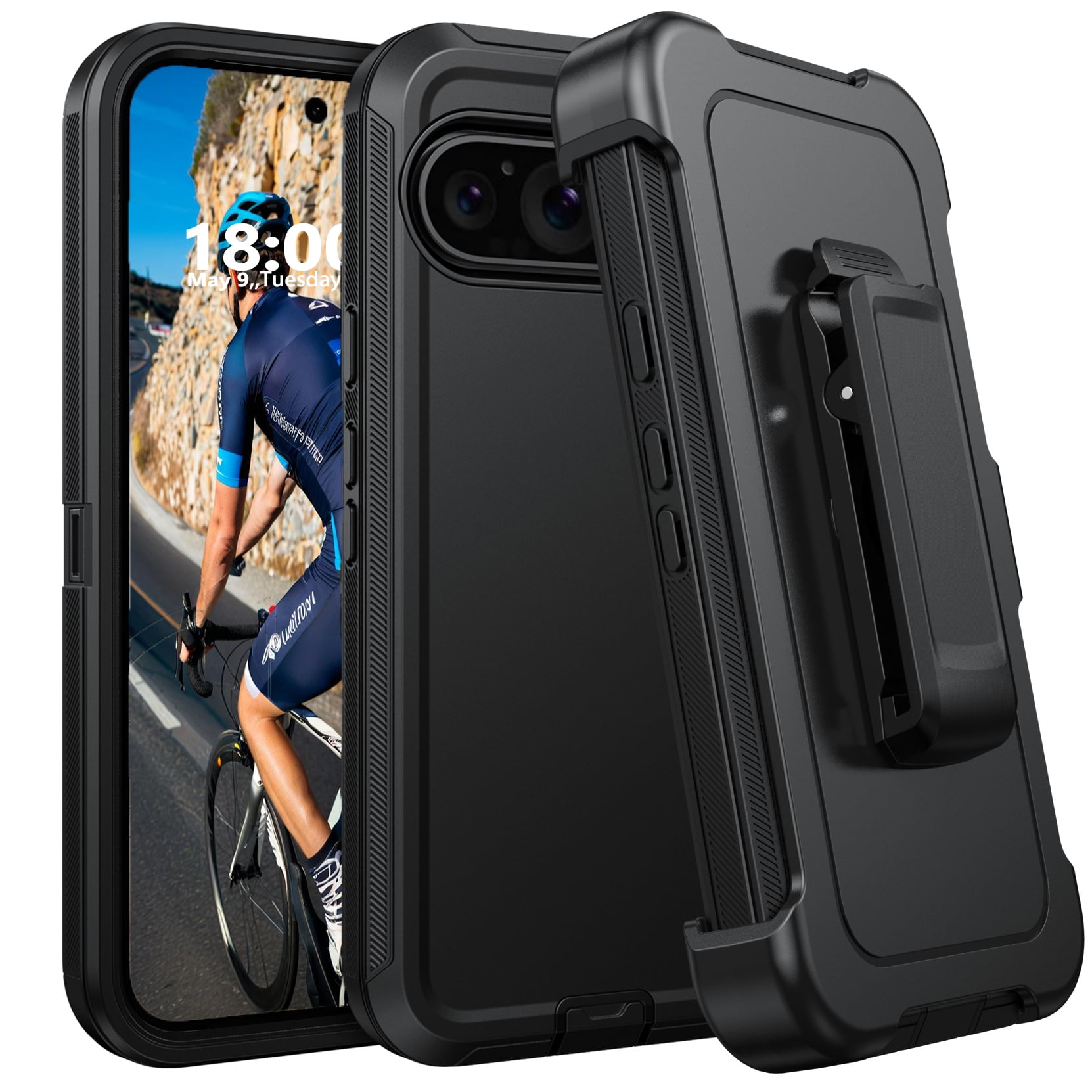 VENINGO Case for Google Pixel 9/9 Pro with Belt Clip Holster,Drop ...