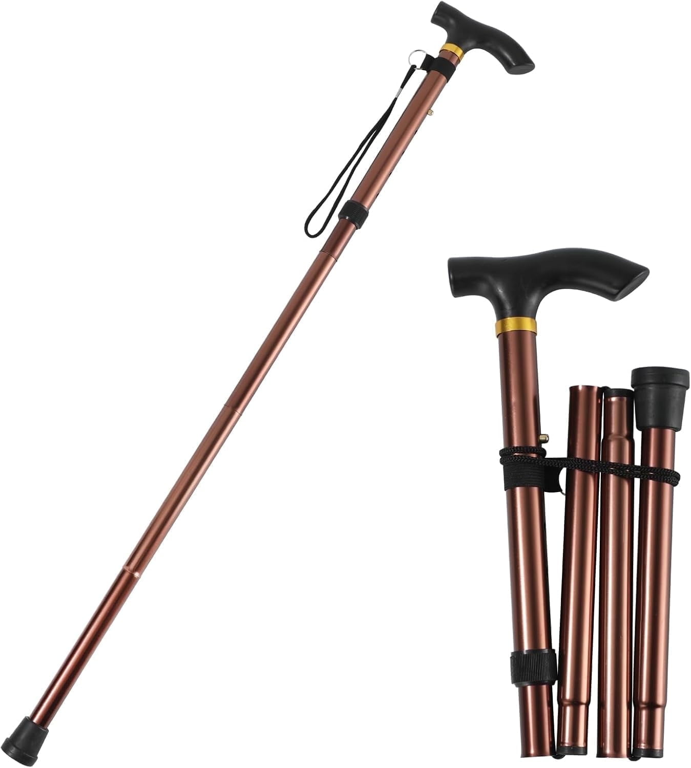VENMATE Hiking Poles ,Folding Adjustable,Non-Slip Aluminium Alloy ...