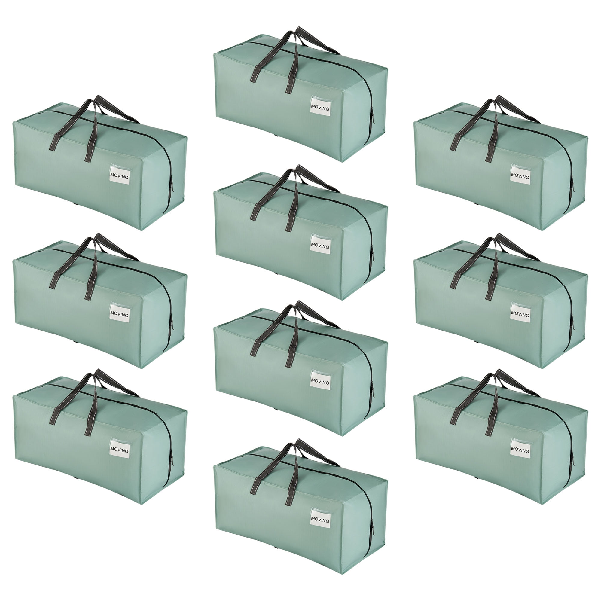 VENO 10 Pack Moving Bags w/Backpack Straps, Moving Boxes & Storage Bins ...