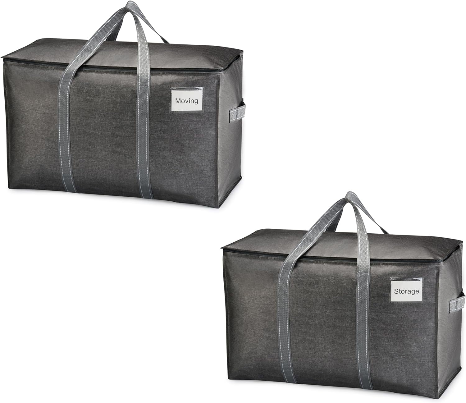 VENO 2 Pack Heavy Duty Zipper Storage Moving Bags, Closet Organizer ...