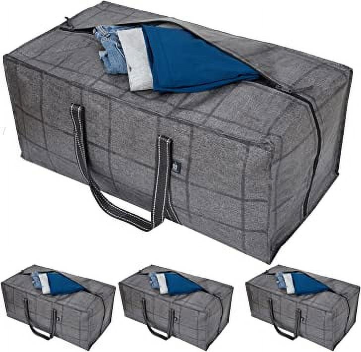 VENO 4 Pack Heavy Duty Extra Large Moving Storage Zipper Bag W ...