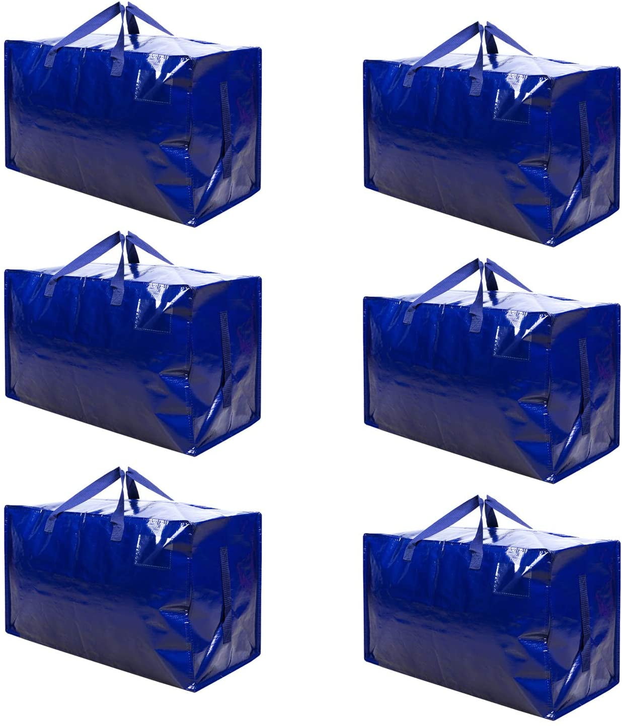 VENO 6-Pack Heavy-Duty Zipper Storage Bags, Organizer with Handles for ...