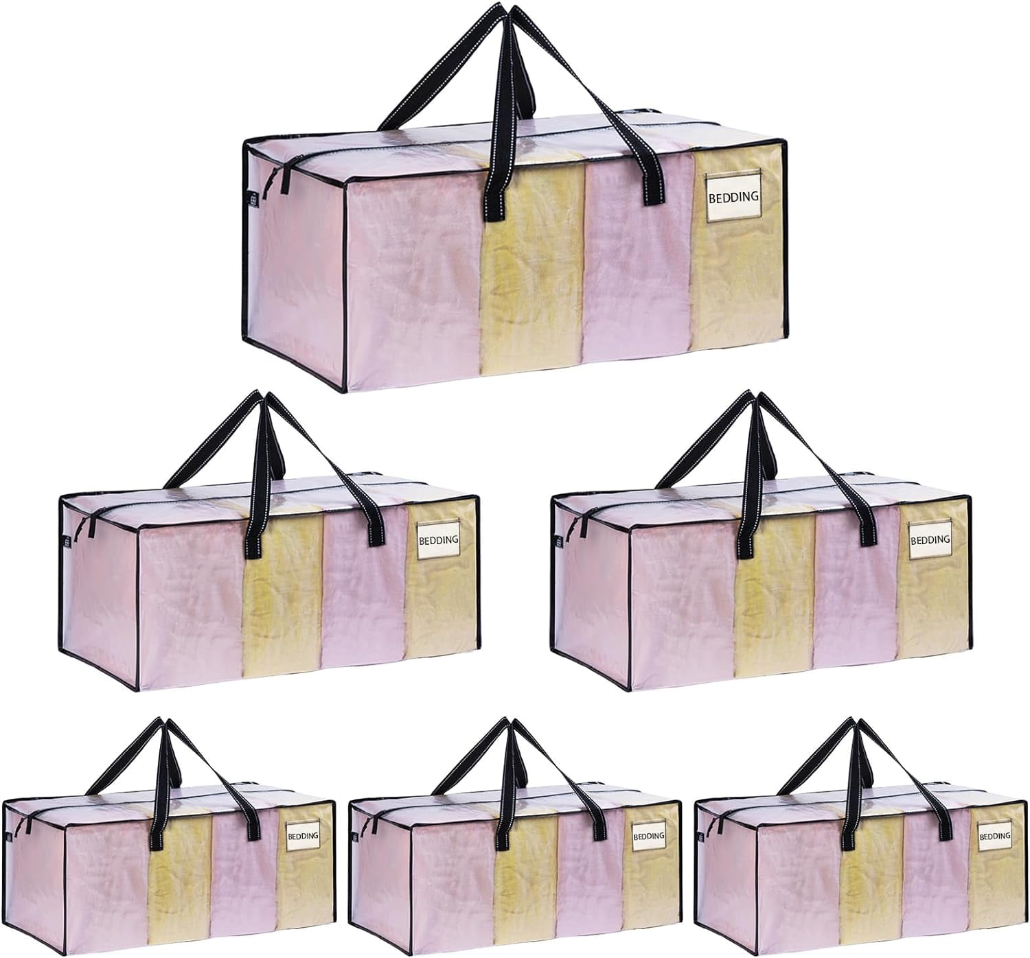 VENO 6 Pack Moving Bags Extra Large Storage Bags for College Move-in ...