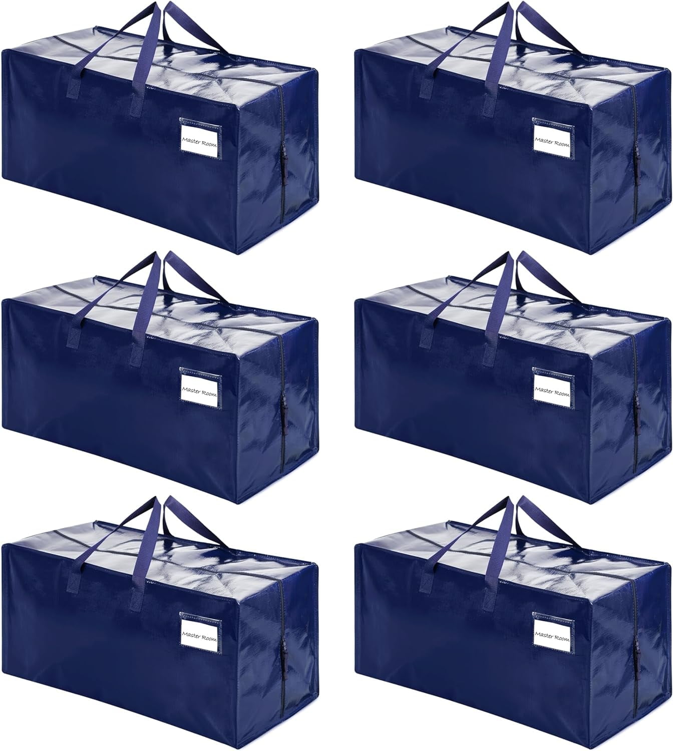 Veno Heavy Duty 6 Pack Foldable Moving Bags with Backpack Straps Large ...